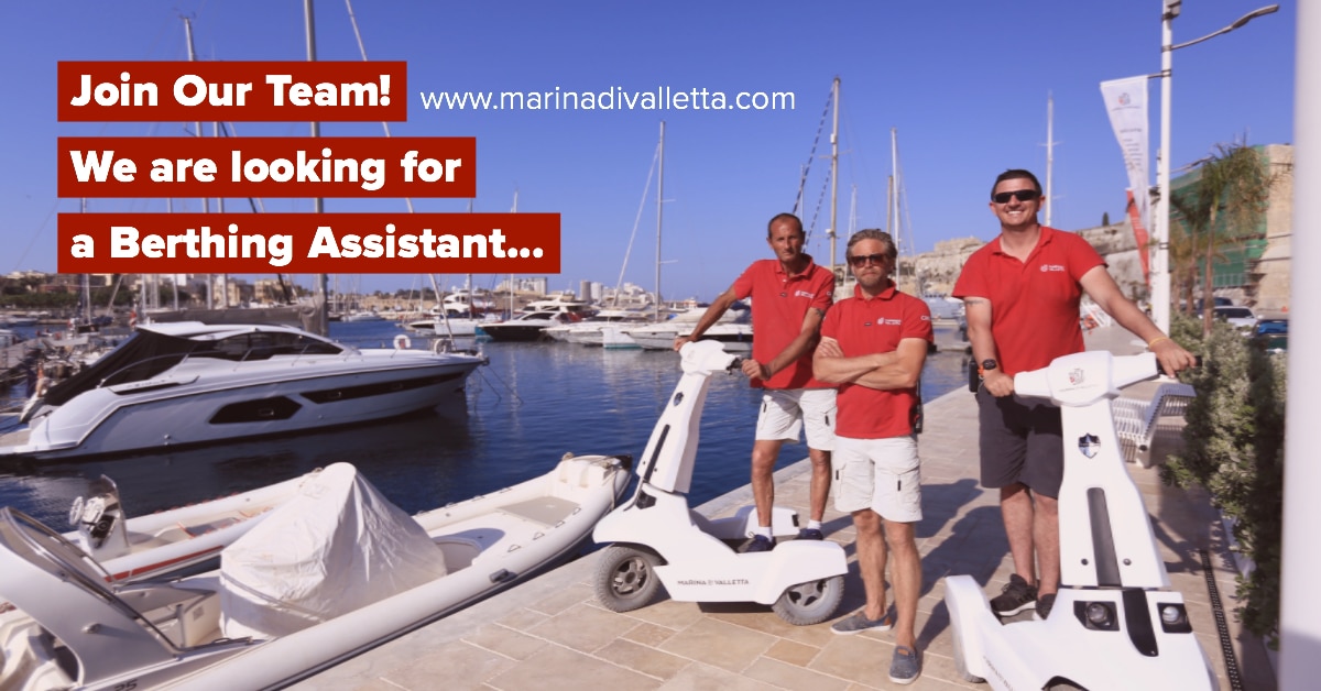 Join Our Team | Berthing Assistant Required - Marina Di Valletta